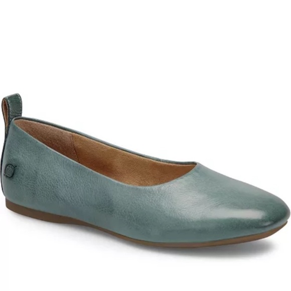 Born | Shoes | Born Womens Beca Slate Comfort Leather Ballet Leather ...